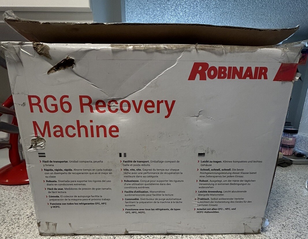 Robinair RG6 110V 3/4 HP Multi-Refrigerant RRR Machine 637335043398| eBay