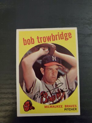 1959 Topps Set Break #239 Bob Trowbridge NR-MINT see photos for ...