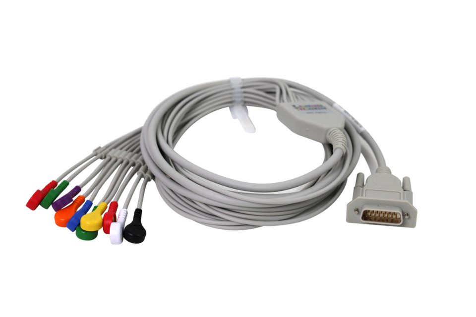 12-Lead ECG Cable Channe Wire for CONTEC ECG EKG Machine ECG300G ...