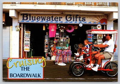 Postcard Bluewater Gifts Cruising the Boardwalk Ocean City Maryland | eBay