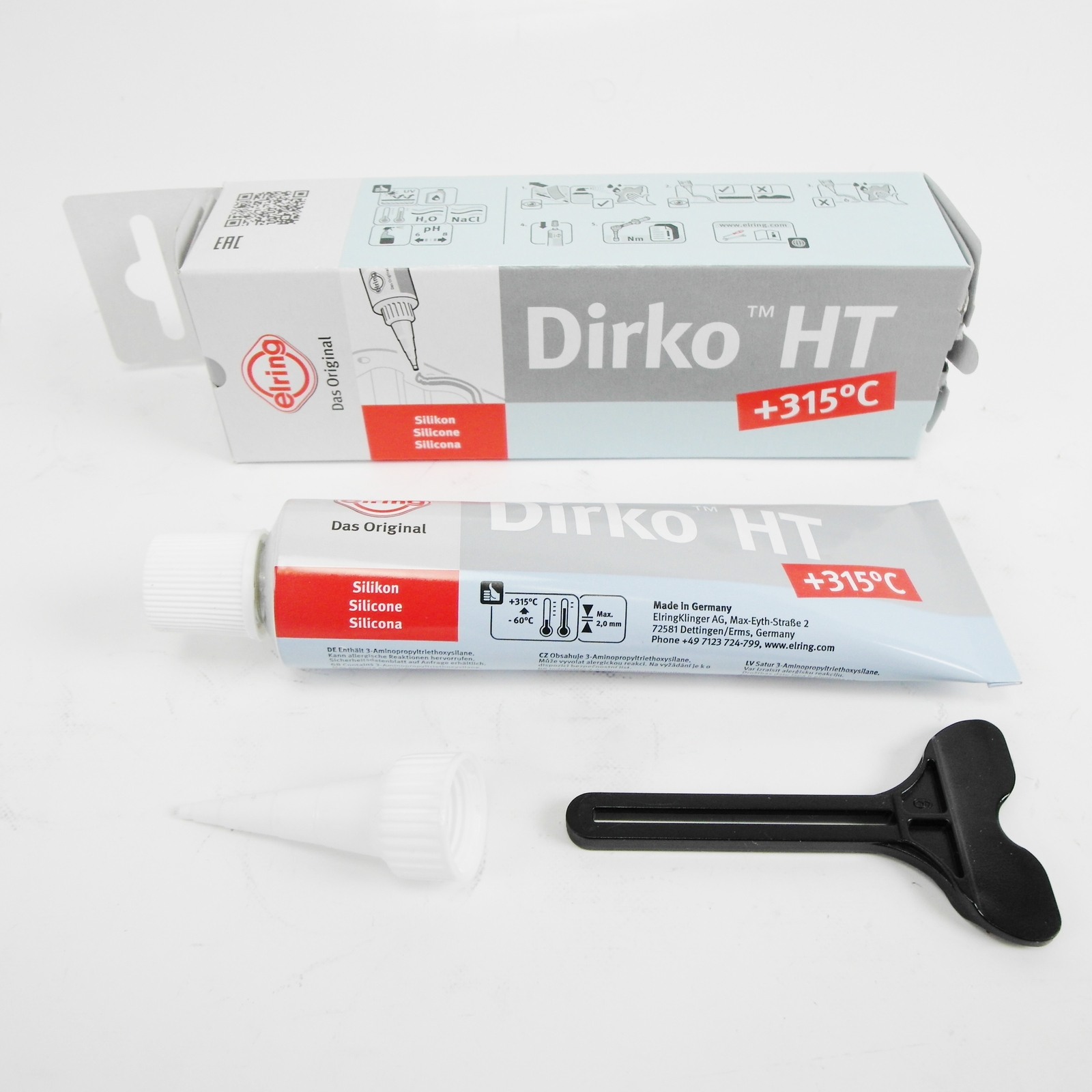 Dirko HT Grey 70ml Durable Elastic Sealant ELRING To +315°C High ...