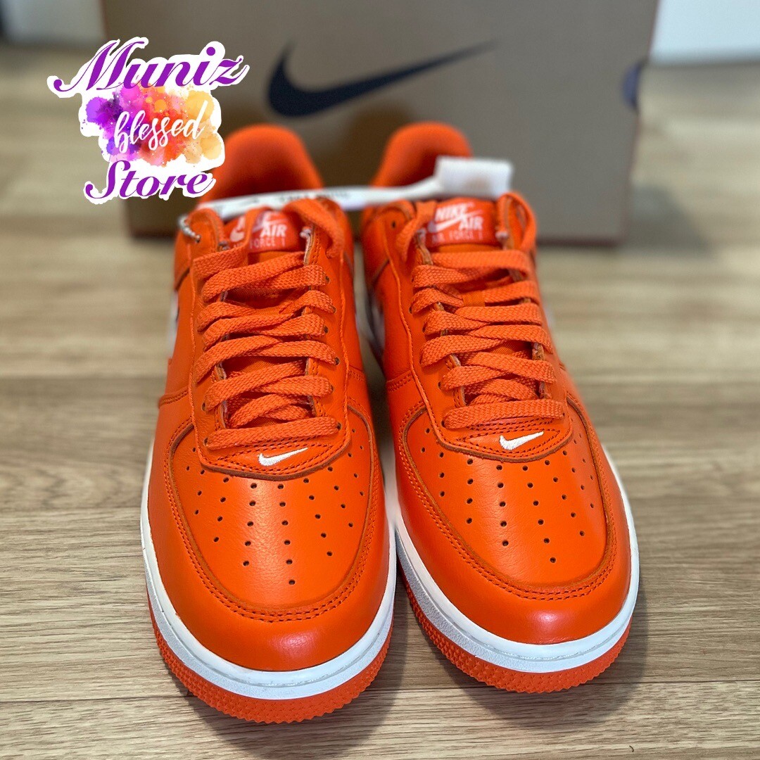 OG Nike Air Force 1 Low Men Sz 8.5 Jewel Safety Orange AF1 High Retro 1 ...