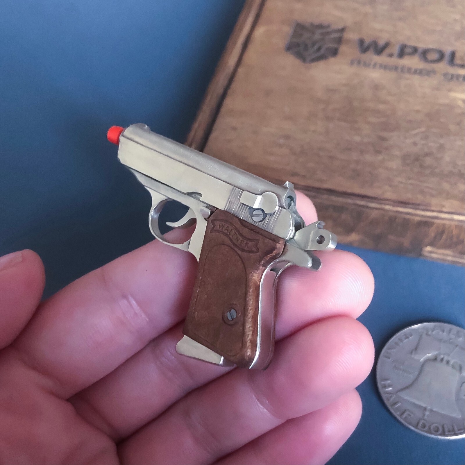 Mini gun Walther PPK Cap gun Walther Miniature gun Mini pistol ww2 gun ...