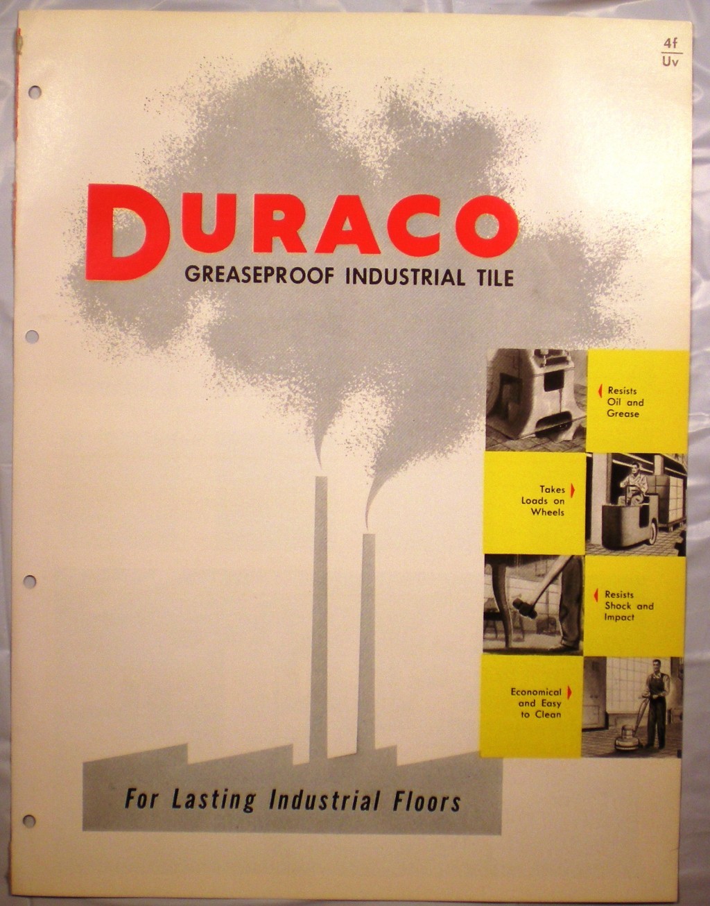 Uvalde Rock DURACO ASBESTOS Asphalt Tile Flooring 1953 | eBay