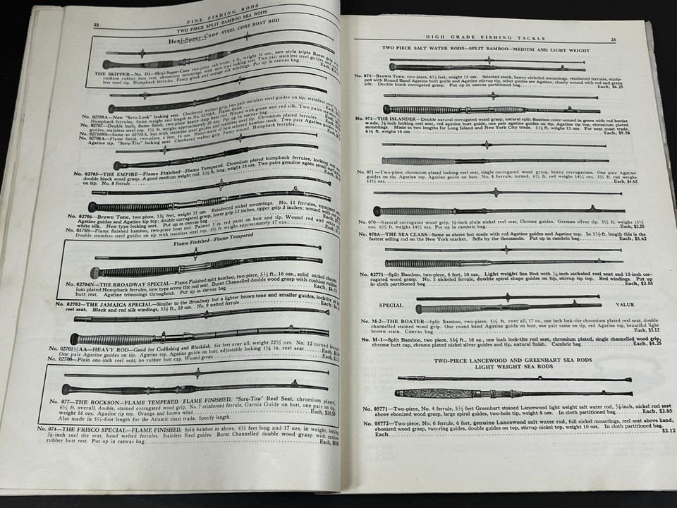 1939 Horrocks Ibbotson Fishing Tackle Catalog Rods Line Flies Rare 34th ...