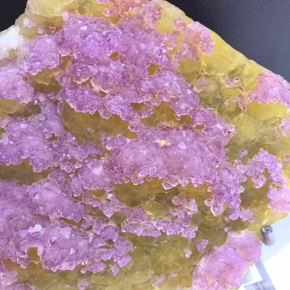 17LB Natural Purple + Yellow Fluorite Quartz Crystal Mineral Specimen ...