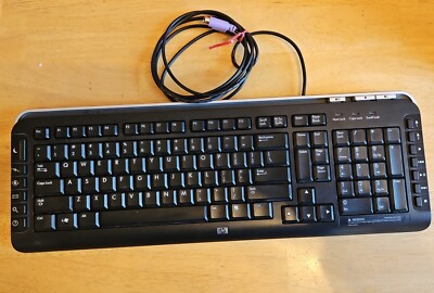 HP Multimedia Wired Keyboard Black 5189 | eBay