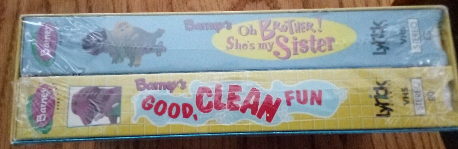 Barney - Barneys Good, Clean Fun/ Oh Brother Shes My Sister (VHS, 1998 ...