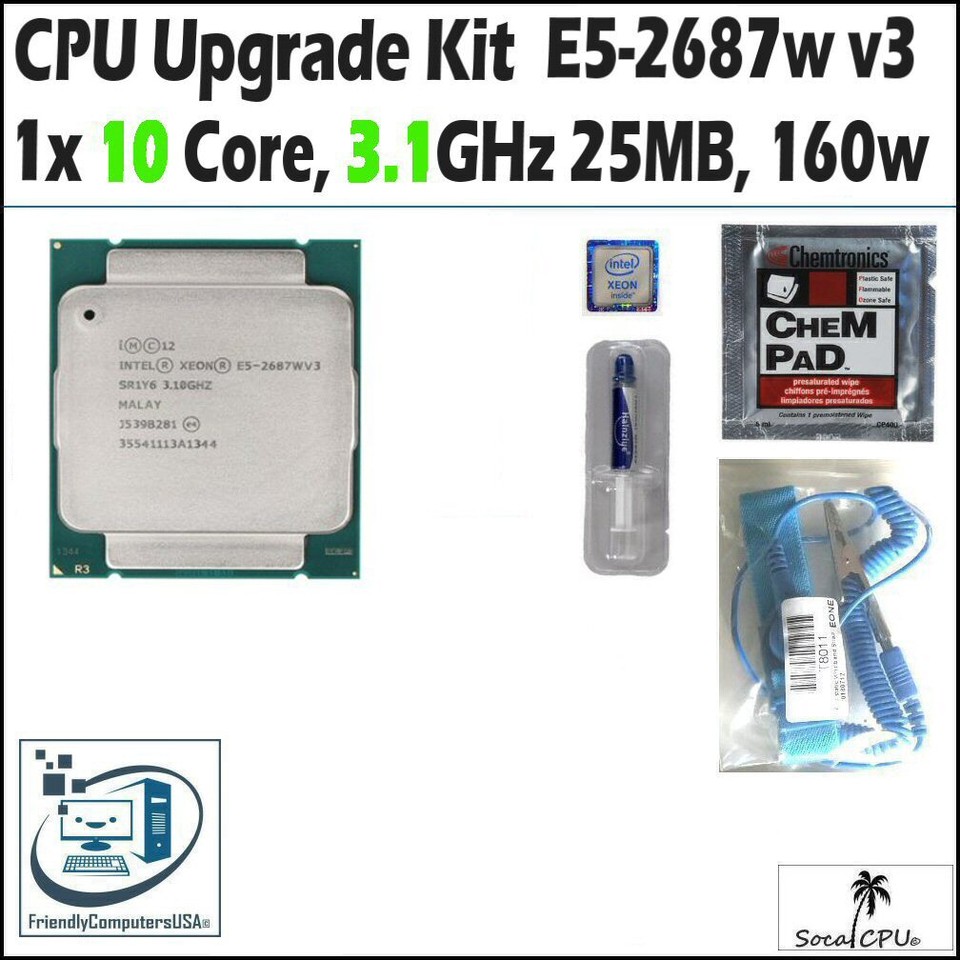 HP Z440,Z640, Z840 Workstation CPU Processor Upgrade kit to 18 Core E5-2687w V3 | eBay