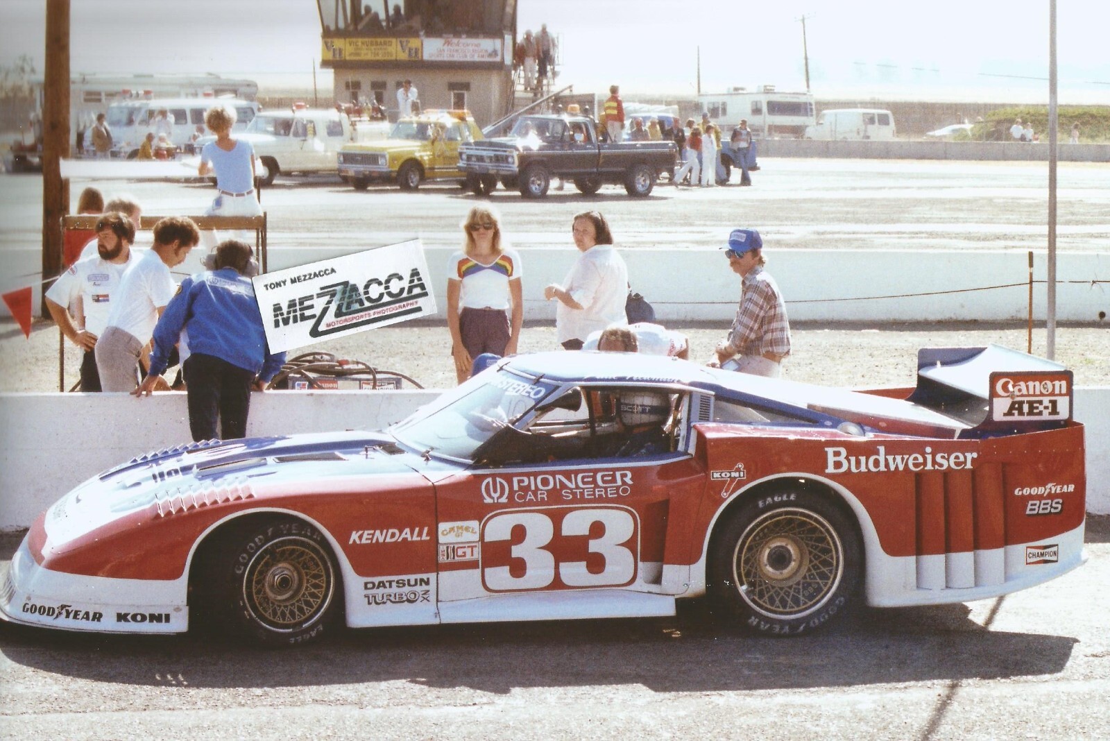 PAUL NEWMAN BOB SHARP RACING DATSUN ZX-TURBO 81 IMSA CAMEL GT SEARS ...