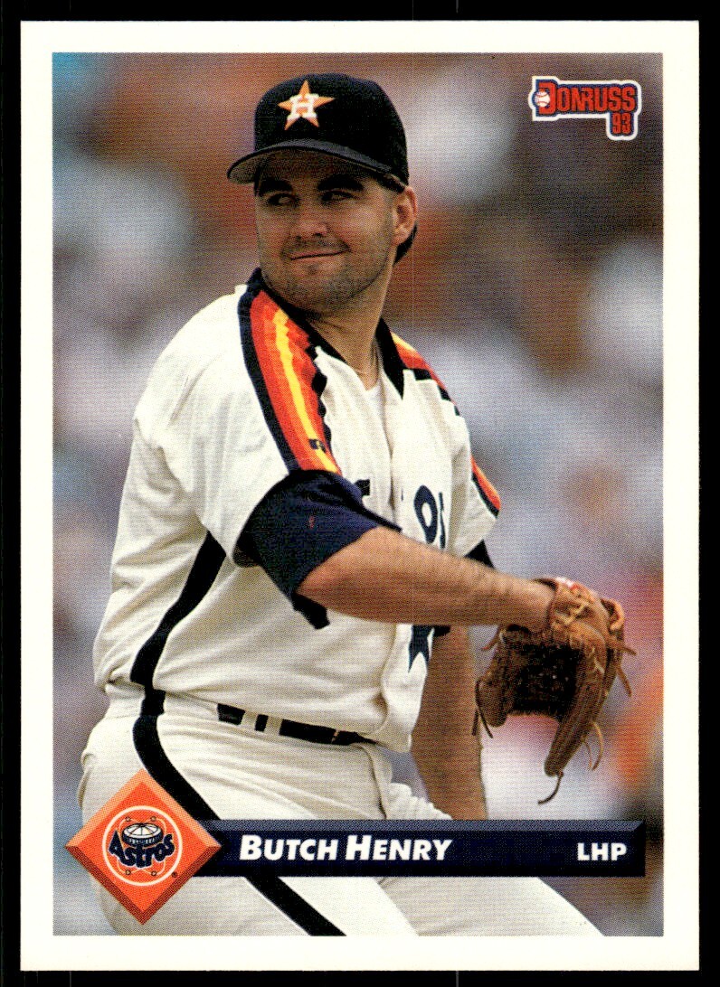 1993 Donruss Baseball Card Butch Henry Houston Astros #348 | eBay