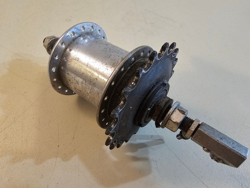 Vintage Shimano 333 Bicycle Rear Hub...3 Speed...19 Teeth...36 Hole ...