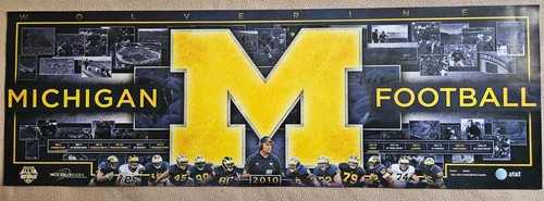2010 University Of Michigan Mens Football Schedule Poster | eBay