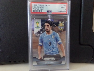 2014 PANINI PRIZM LUIS SUAREZ WORLD CUP PSA 9 | eBay