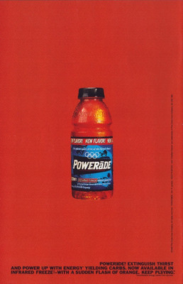 2000 Powerade Sports Drink INFRARED FREEZE PRINT AD - OLYMPIC RETRO POP ...