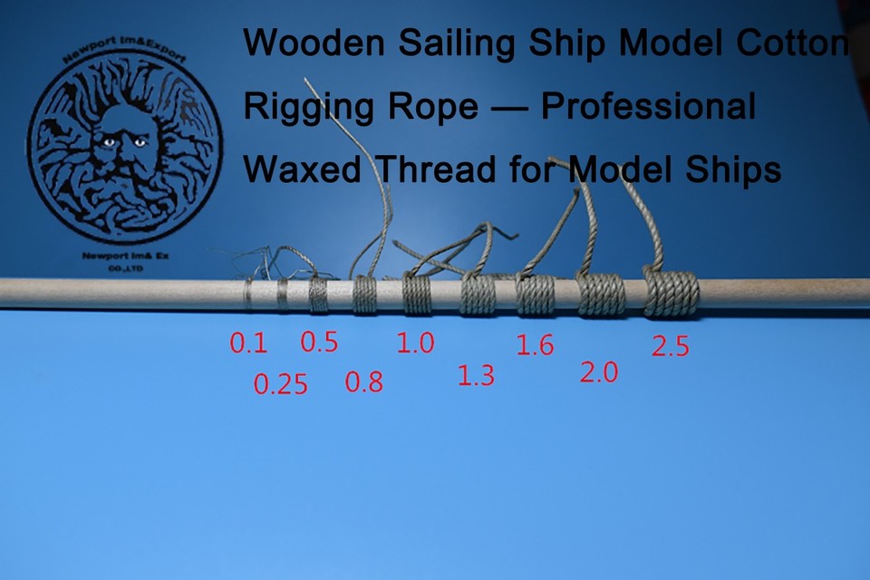 Profession Wooden Sailing Ship Model Cotton Rigging Rope Waxed Thread ...