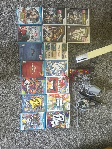 Wii Console Bundle with Games and Controller All Cords Included | eBay