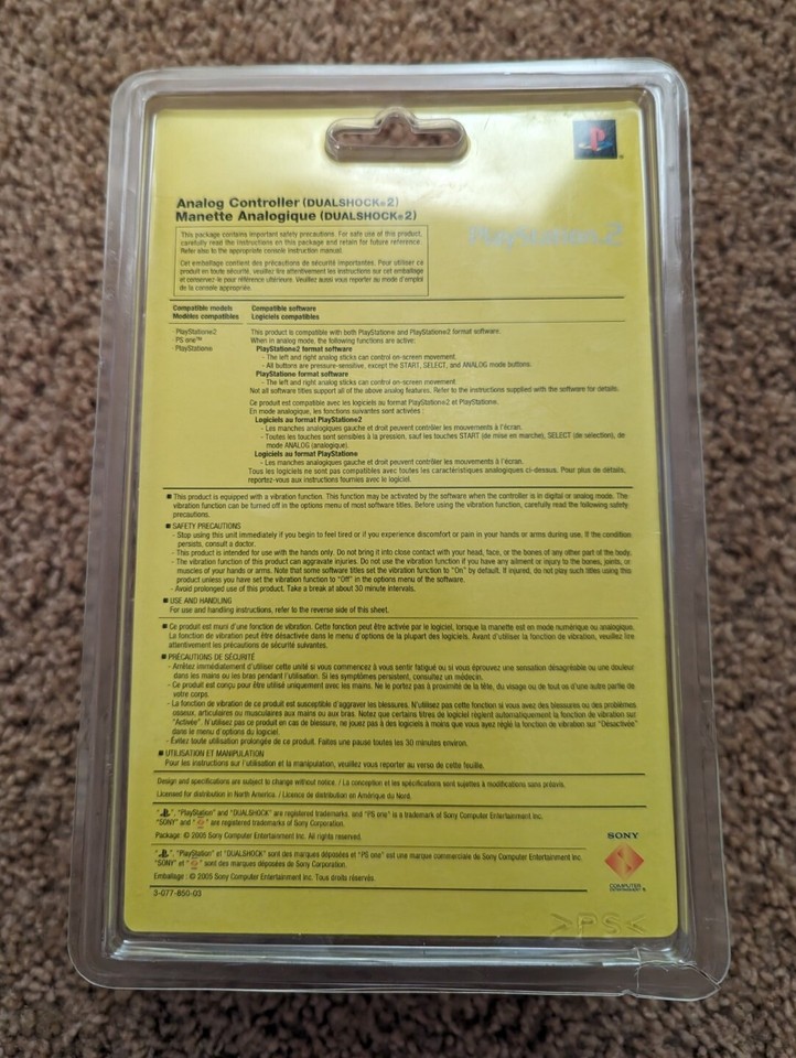 ORIGINAL NEW PS2 Controller DualShock 2 Slate Gray Sony PlayStation 2 ...