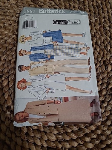 Butterick 4887 Pattern Misses Jacket Skirt Skort Shorts Pants Sz 18 20 ...