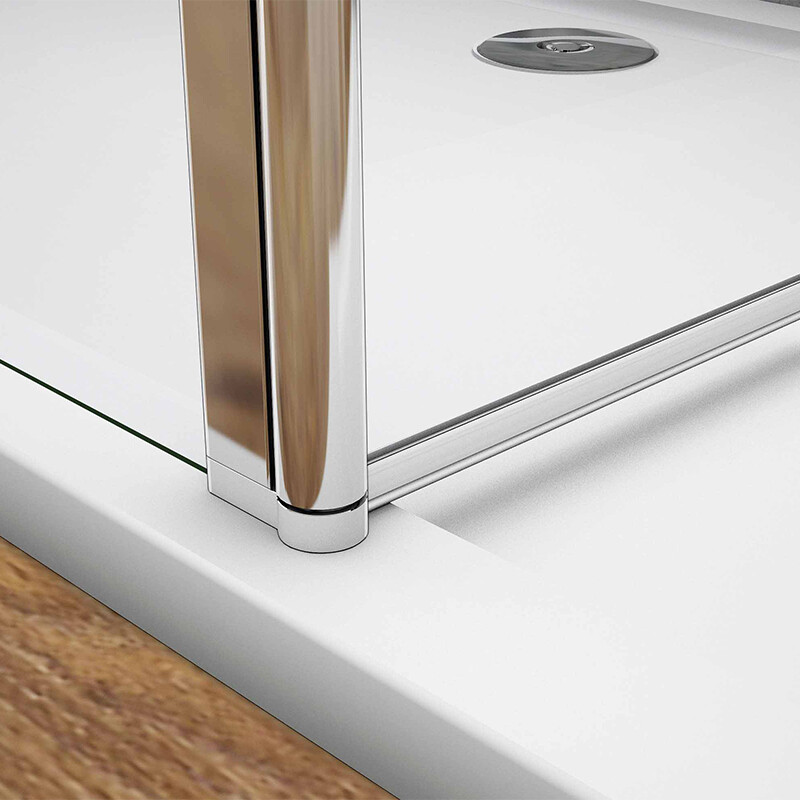 Walk in Wet Room Shower Enclosure 8mm Glass Screen Panel &Optional ...