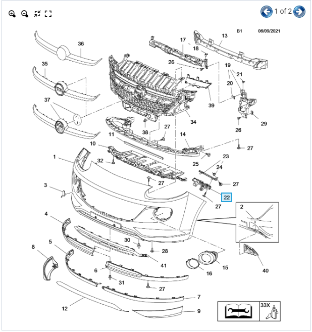 GENUINE VAUXHALL ADAM F/N/S BUMPER BRACKET 13495490 | eBay
