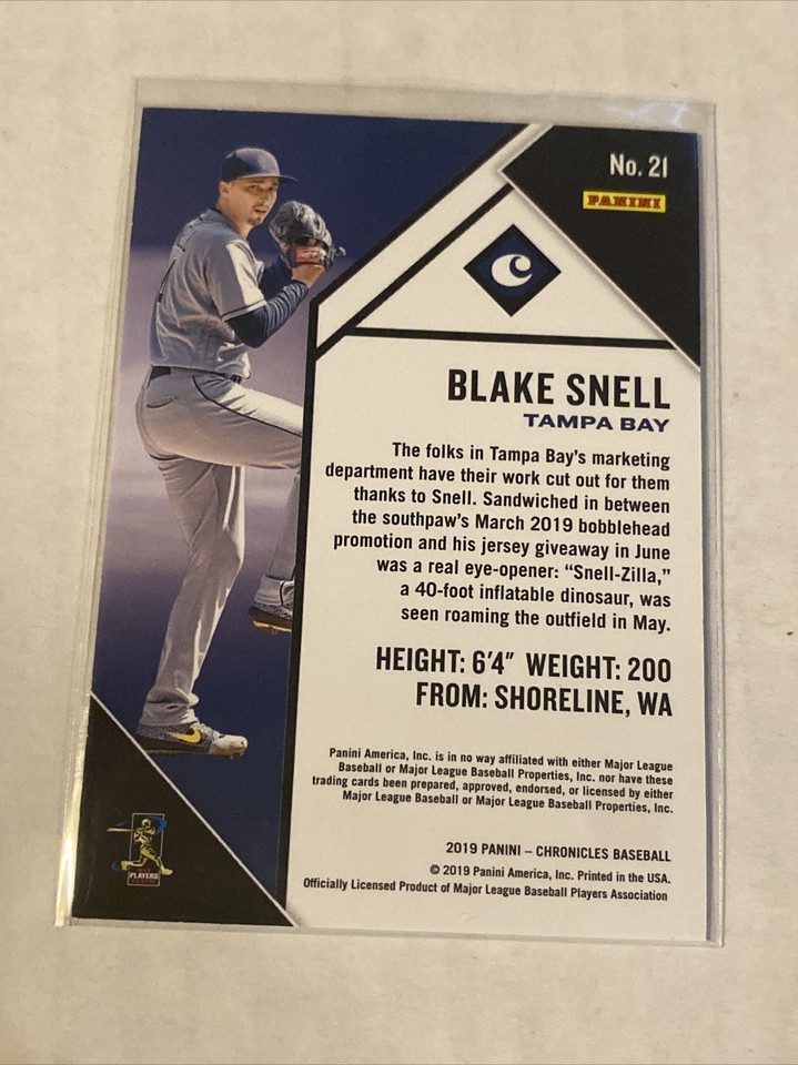 2019 Panini Chronicles Blake Snell Light Blue Parallel #7/10 | eBay
