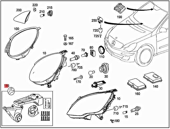 Genuine MERCEDES V251 R-CLASS W251 V251 Rs bracket 2518203314 | eBay