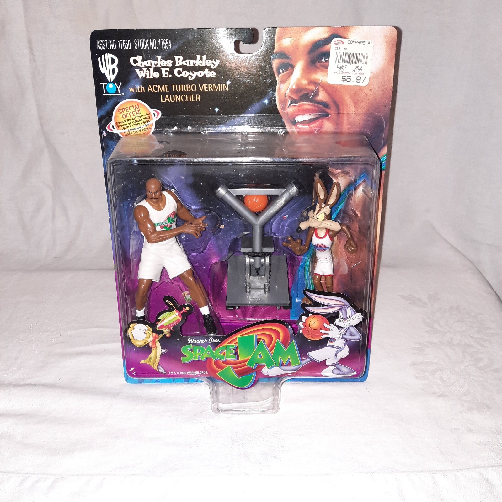 Vintage 1996 Space Jam Charles Barkley/Wile E. Coyote ACME Action ...