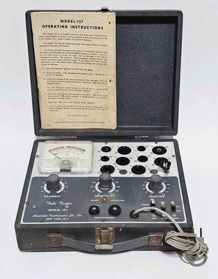Vintage Accurate Instruments model 157 multiple tube tester w/ case ...