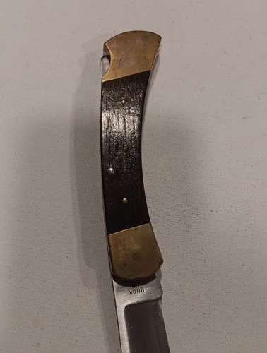 BUCK 110 LOCK BACK FOLDING KNIFE WITH LEATHER SHEATH. | eBay