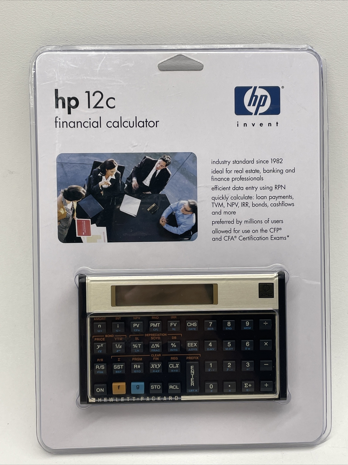 New HP12C Financial Calculator w/ Case Guide On Back Hewlett Packard 12C