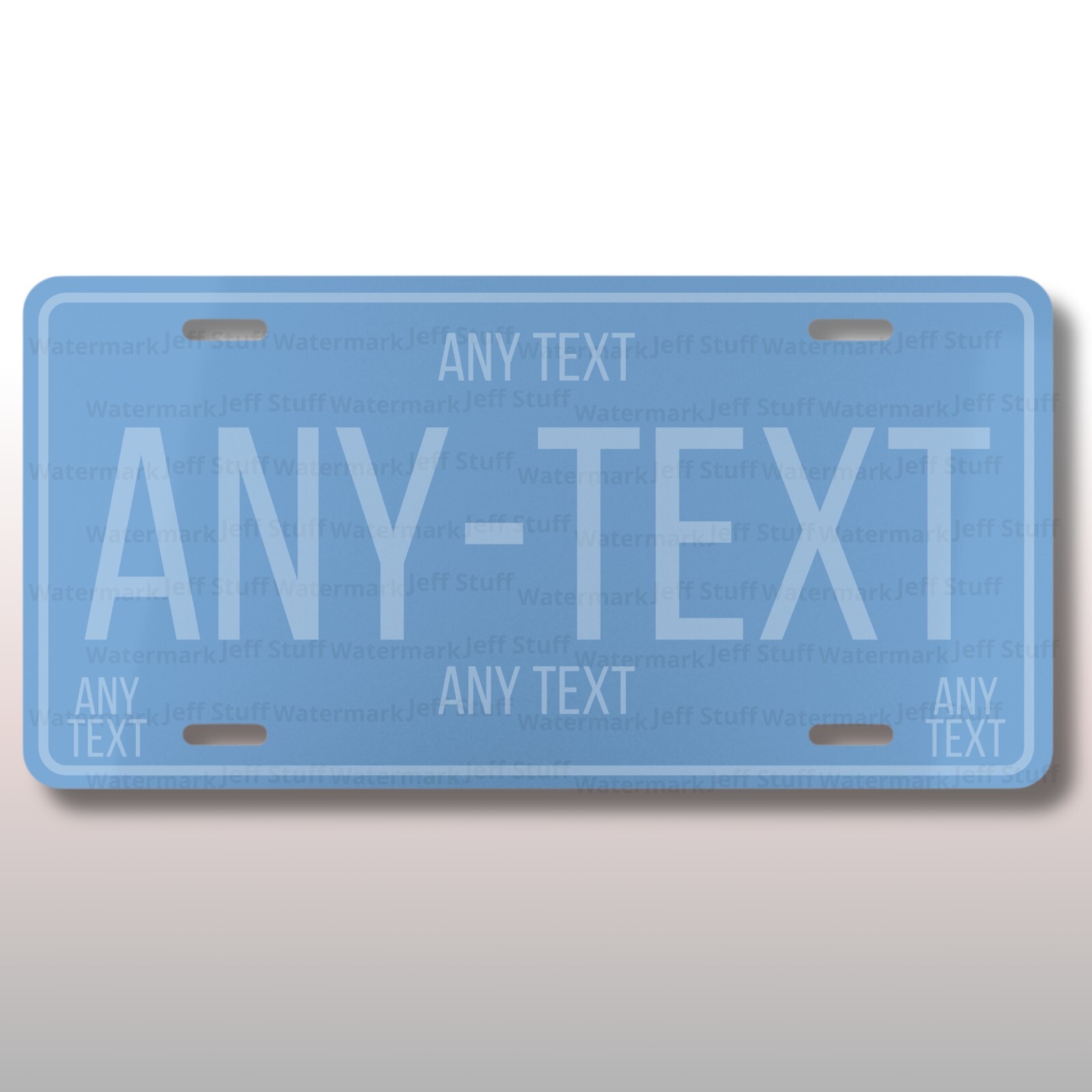 Personalized Custom Aluminum License Plate Any State & Text Multicolor ...