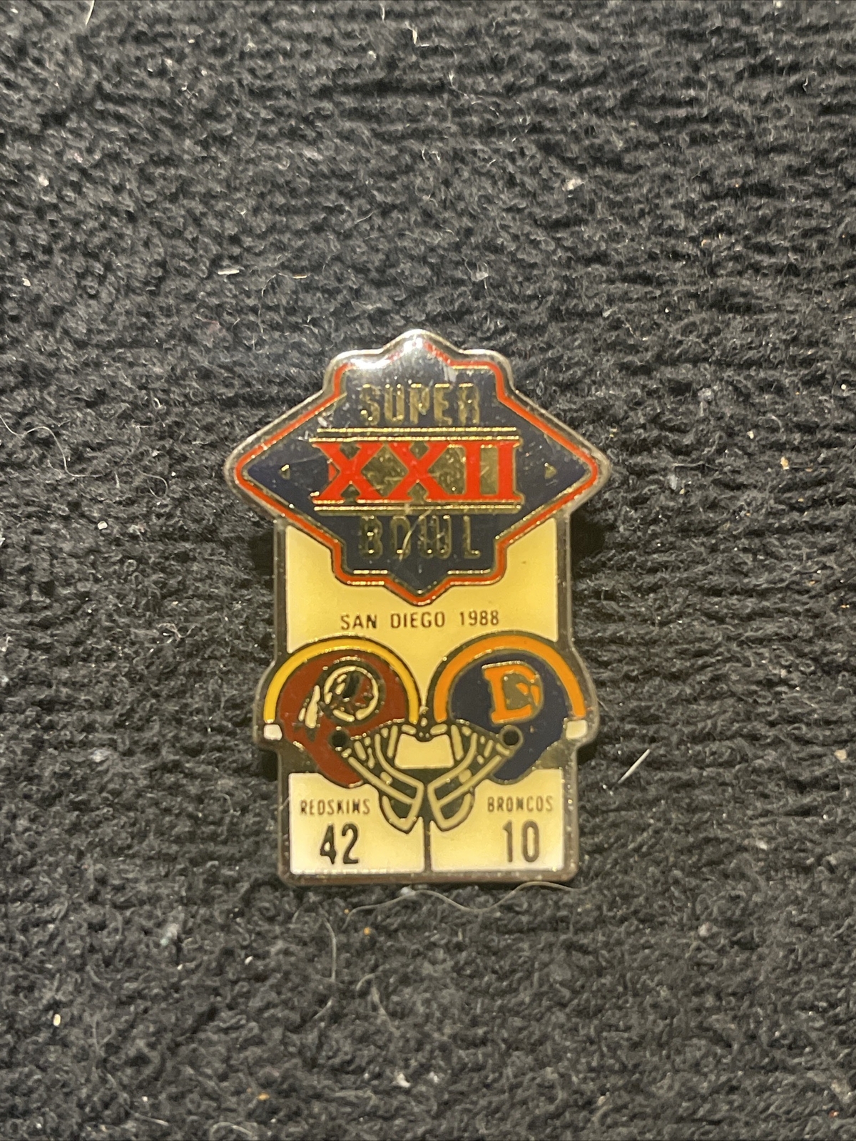 1988 SUPER BOWL XXII~REDSKINS VS BRONCOS~NFL FOOTBALL STARLINE ...