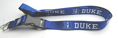 NCAA Duke Blue Devils Logo on Royal 23" x 3/4" Lanyard Keychain by ...