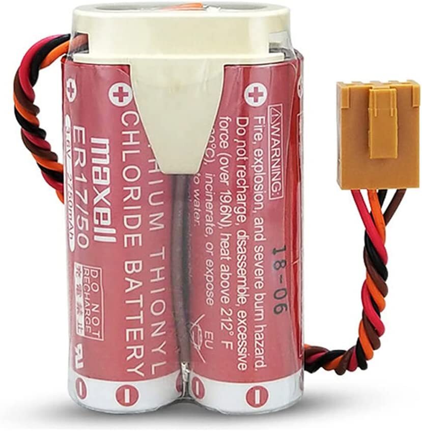 2pcs Kawasaki MD500N 50750-1018 3.6V Robot Battery Maxell ER17/50 ...