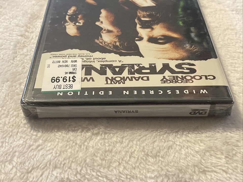 Syriana DVD Widescreen Edition ~ George Clooney Matt Damon 12569807723 ...