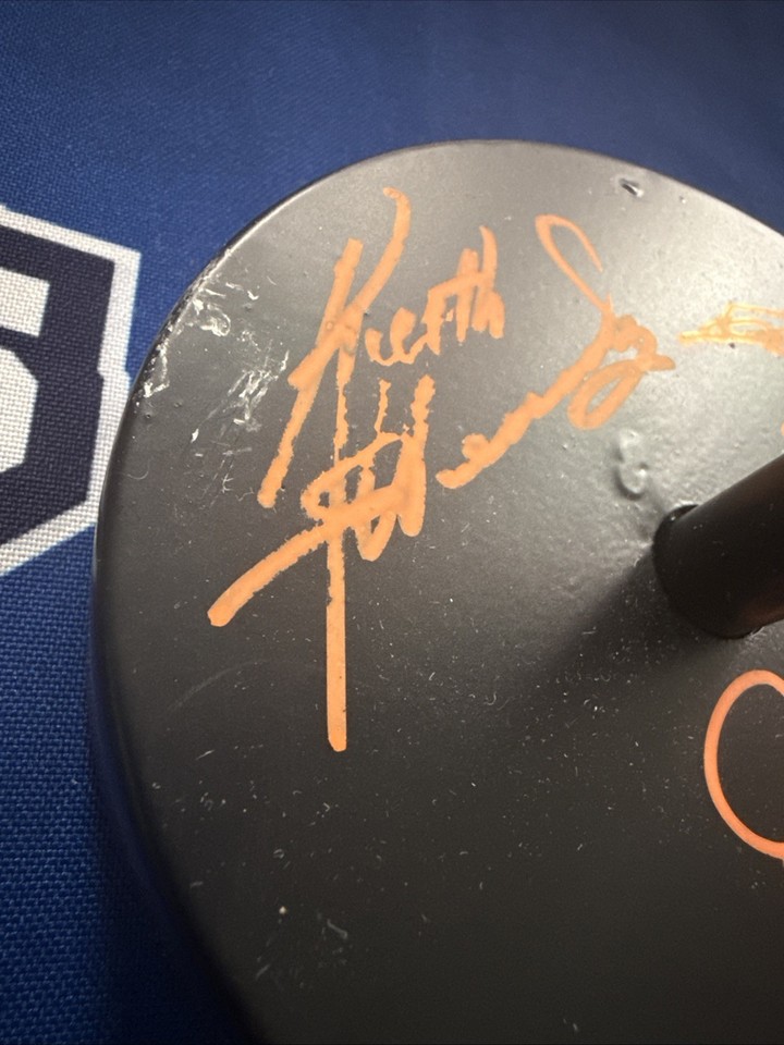 Keith Hernandez, Gary Cohen & Ron Darling Autographed 15” Vintage Mic ...