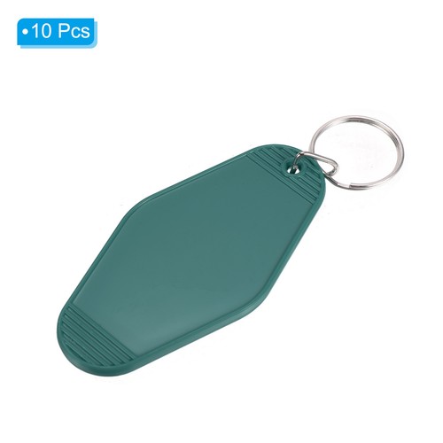 Vintage Motel Keychain, 10 Pack Blank Hotel Keychains Key Tag, Teal ...