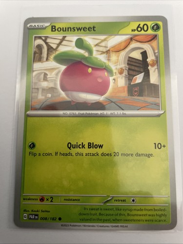 Bounsweet 008/182 Paradox Rift Pokemon Card Mint/NM | eBay Australia