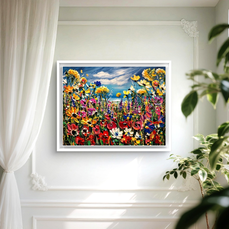 ORIGINAL ACRYLIC OIL PAINTING CANVAS 50x40 cm ANNA KALUZNA, Coastal ...