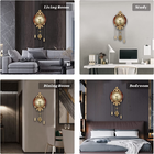 Dia 9-Inch Retro Style Vintage Wood Indoor Wall Clock with Swinging ...