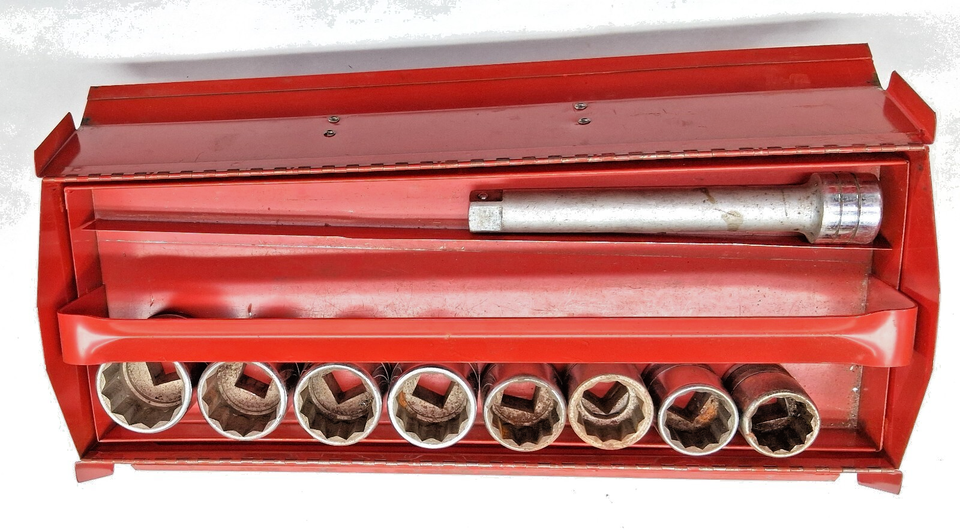 UNION Machinists Tool Chest with Craftsman Lot of 3/4" Drive Sockets ...