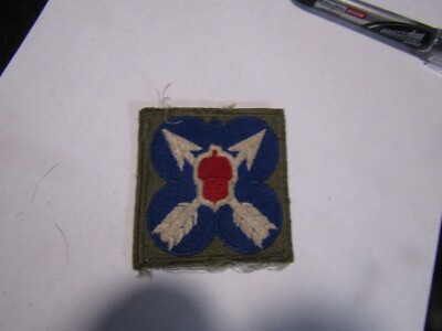 ORIGINAL MILITARY PATCH SEW ON WW2 ERA NO GLOW US ARMY 21ST CORPS XXI ...