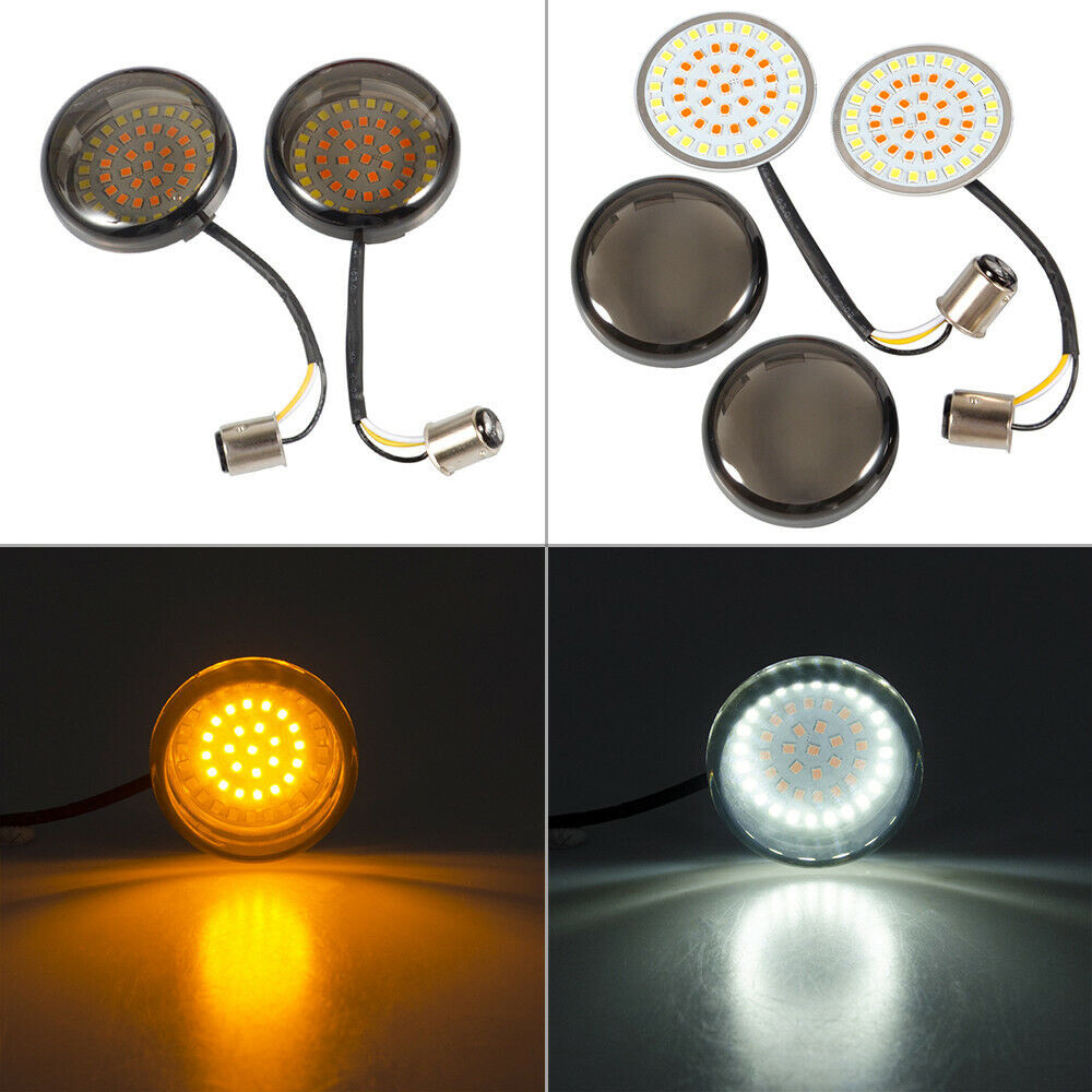 US 1157 LED Turn Signals Blinker Light w/ Lens For Harley Street Glide ...