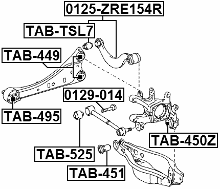GENUINE NEW TOYOTA REAR TRACK CONTROL ARM 48770-12010 AVENSIS CT200 ...
