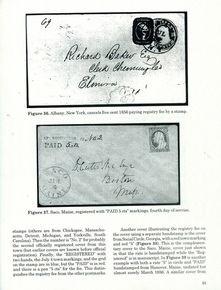 REGISTERED MAIL 1845-1870 BOOK | eBay