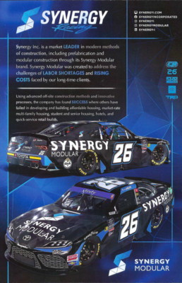 2024 COREY HEIM "SYNERGY" #26 NASCAR XFINITY SERIES POSTCARD | eBay
