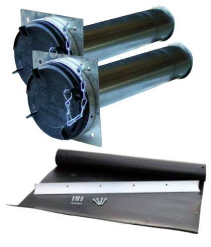 Pellet Prallschutz Matte & Storz-Kupplung Set Füllstutzen Pelletslager ...