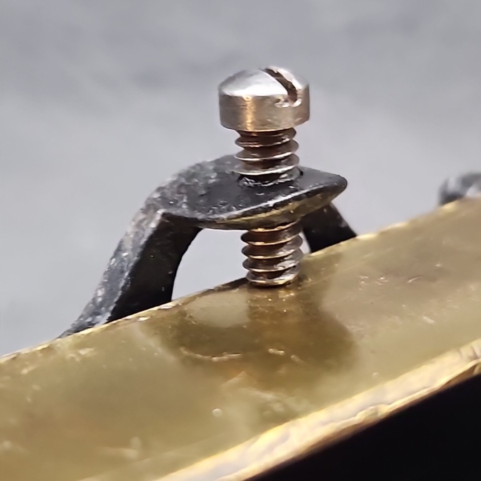 Antique Stanley Pocket Level Patent June 23, 1896 Cast Iron 3" w Brass ...