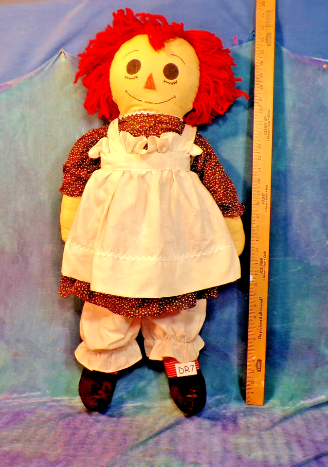 Vintage BIG Raggedy Ann Cloth Doll DR7 | eBay